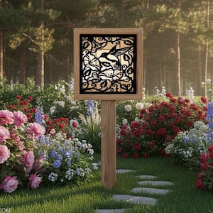 Metal Hummingbird Decorative Panel | Garden Gate Insert | Railing or ...