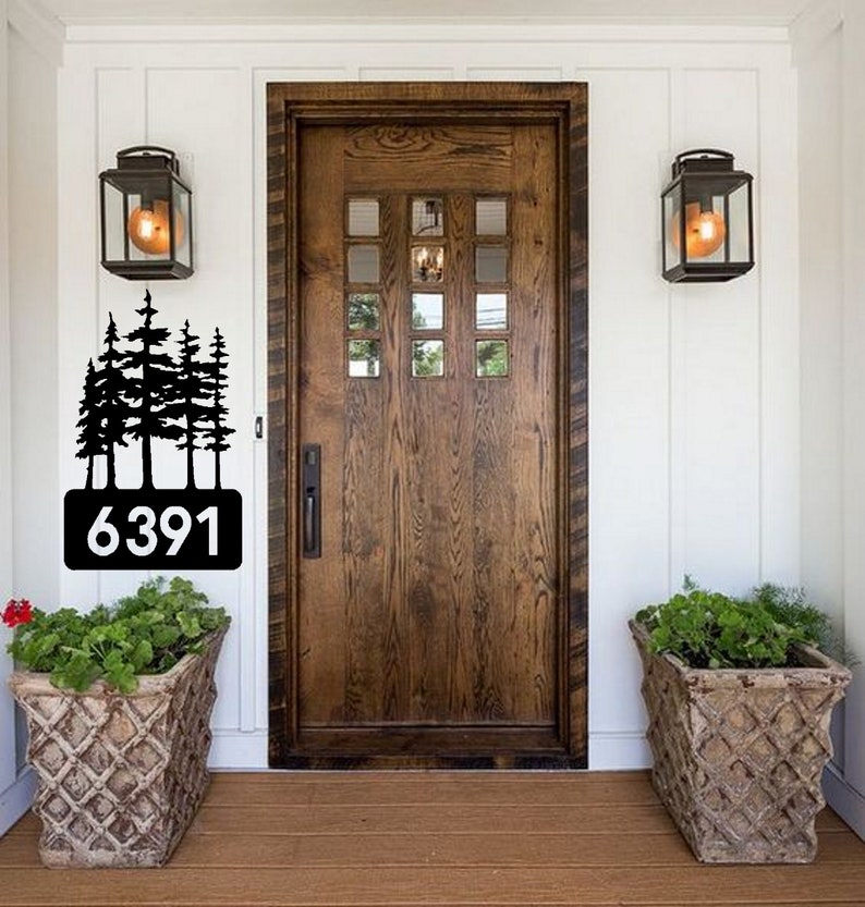 Metal House Number Sign Address Sign Modern Address Art - Etsy