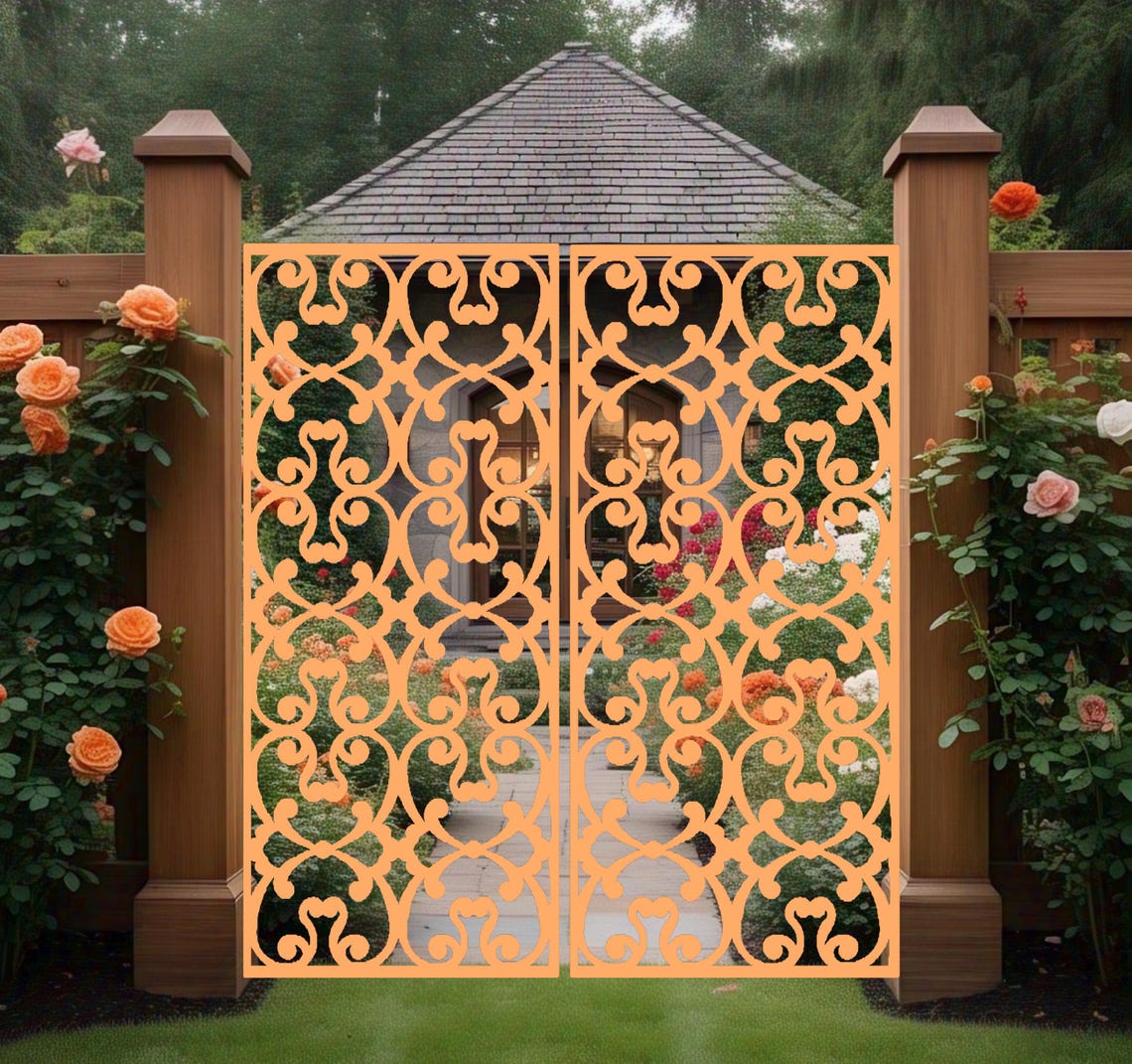 Personalized Metal Gate – Decorative Entry Gate, Artistic Plasma ...
