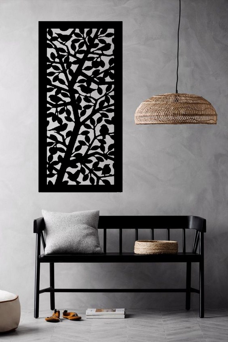 Metal Panel | Metal Privacy Screen With Birds | Custom Design Model#p34 ...