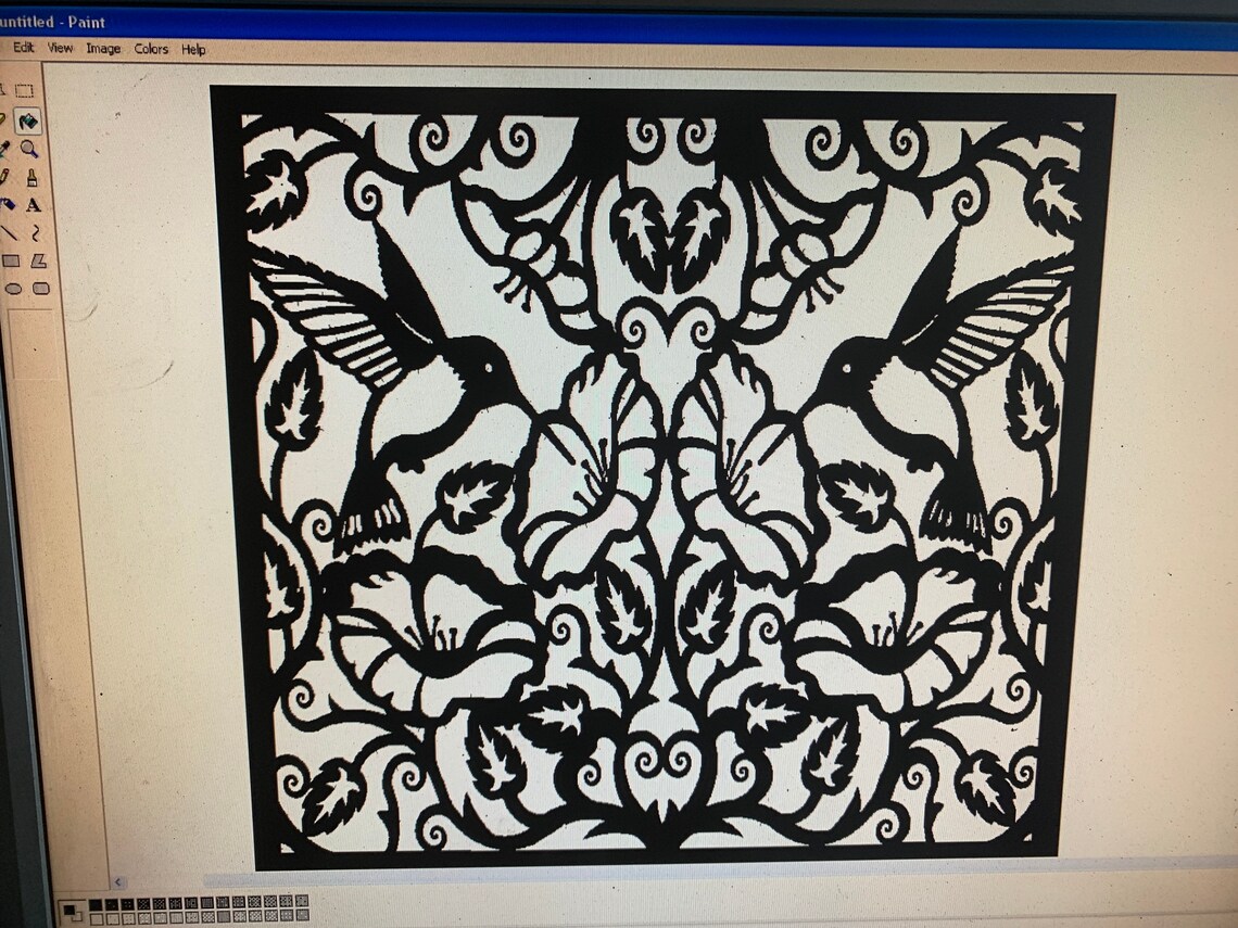 Hummingbird Metal Gate Made With Wood Frame 4'x4' - Etsy