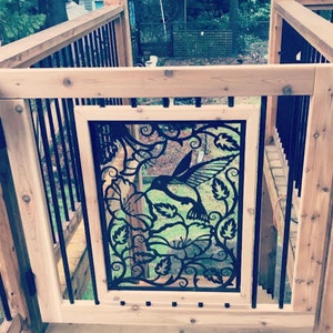 Hummingbird Metal Gate / Entry Gate/ Garden Gate/ Pedestrian Gate - Etsy