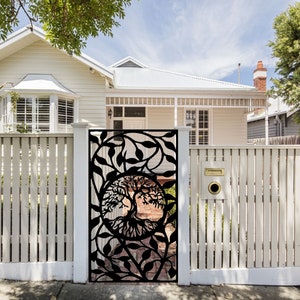 Custom Metal Garden Gate: Tree of Life Design - Etsy