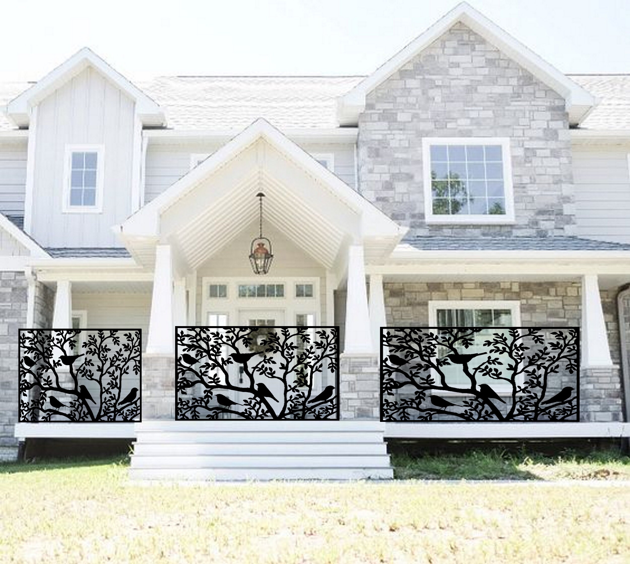 Metal Decorative Panel | Garden Fence Art | Outdoor CNC Plasma Cut ...