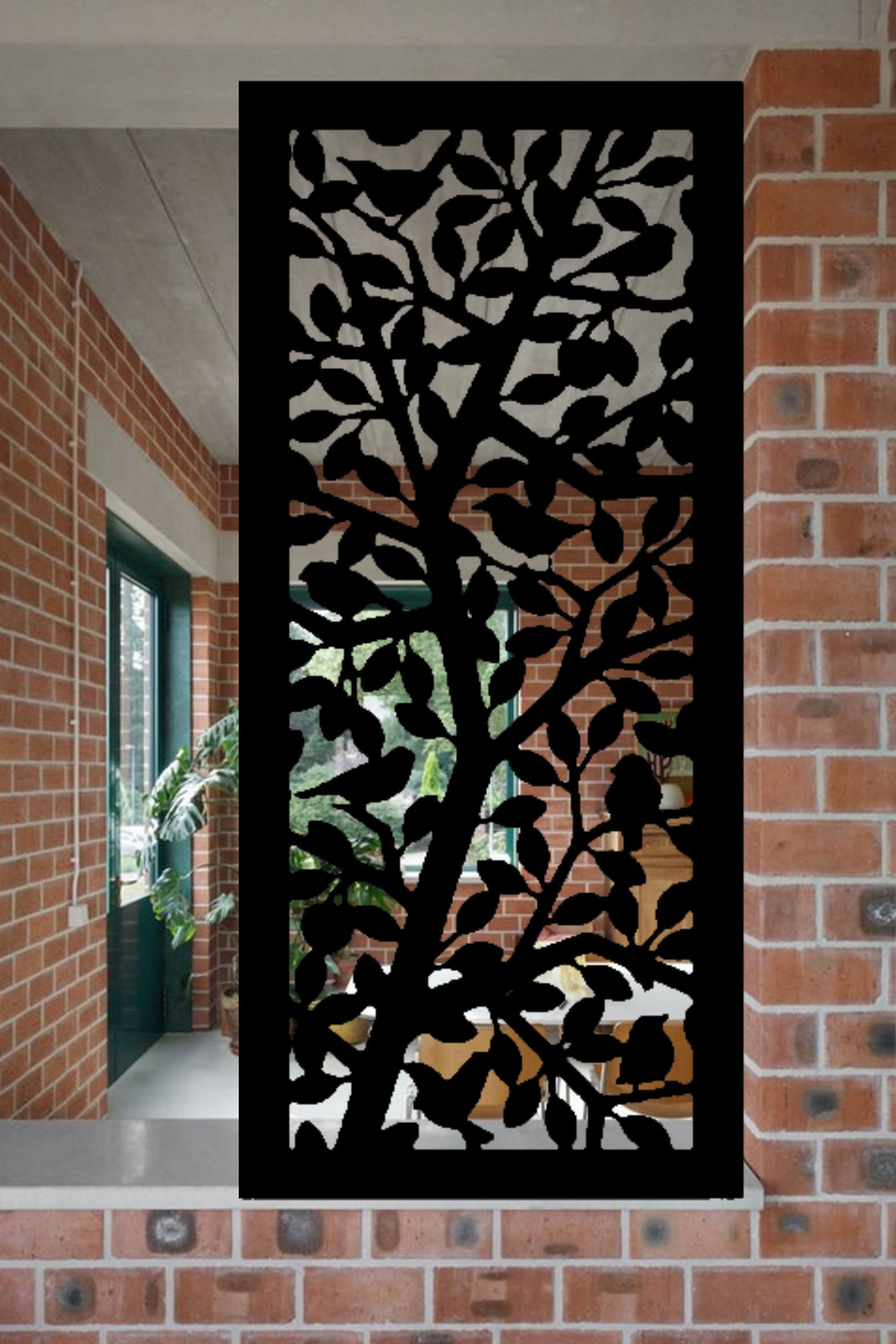 Metal Panel Metal Privacy Screen With Birds Custom Design - Etsy