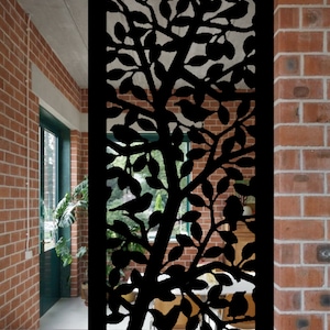 Metal Panel | Metal Privacy Screen With Birds | Custom Design Model#p34 ...