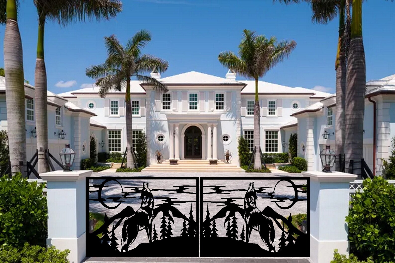 Beautiful Design Metal Garden Gate Wrought Iron Gates - Etsy