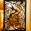 Hummingbird Wood Frame Metal Gates Pedestrian Metal Entry Gates ...