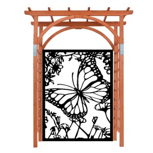 Decorative Butterfly Gate | Custom Garden Metal Gate | Modern ...