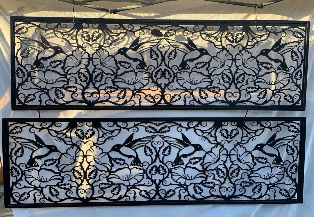 Metal Privacy Screen | Decorative Privacy Panel for Indoor Living - Etsy