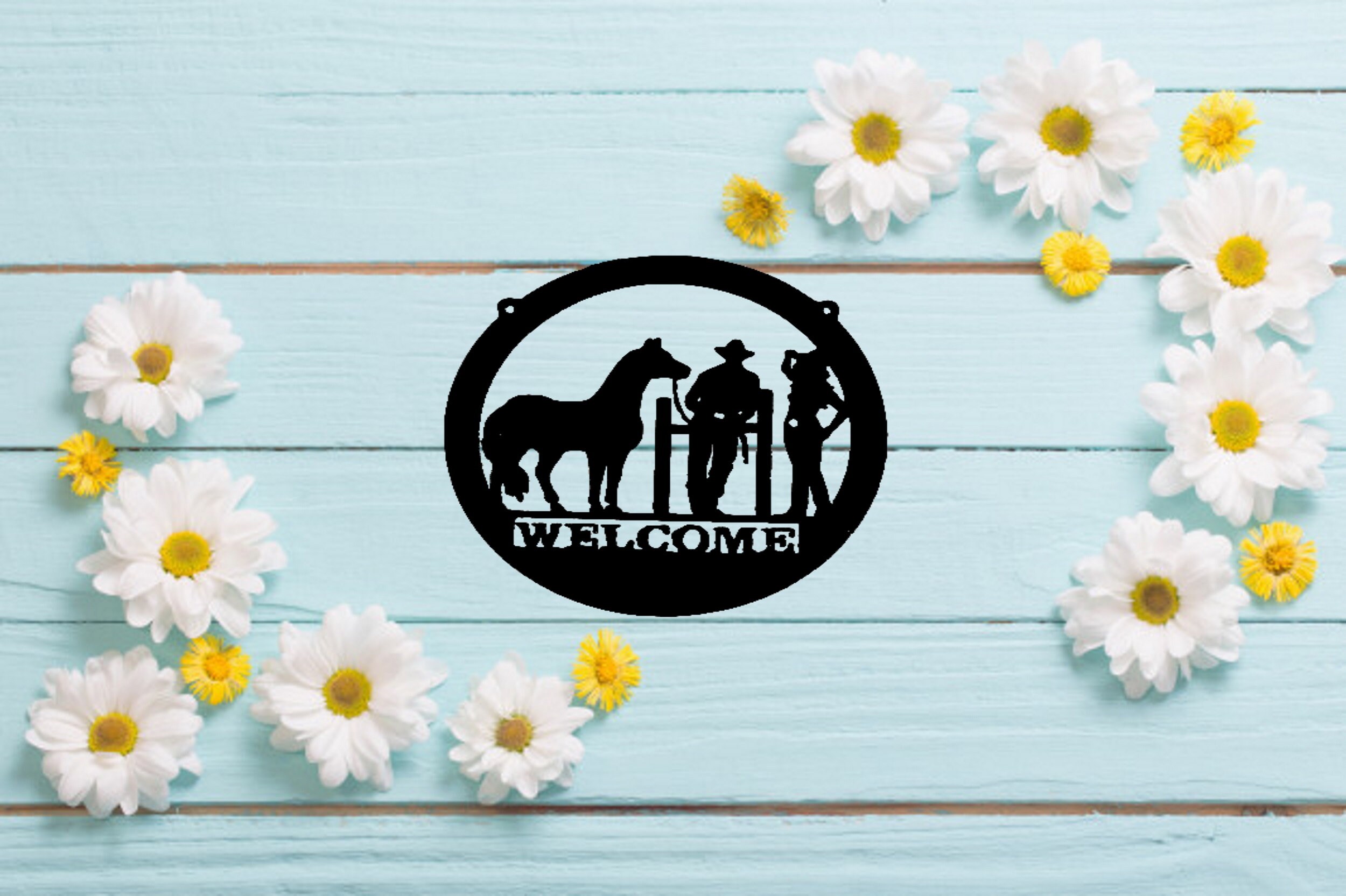 Welcome Cowboy Sign/ Welcome Cowgirl Sign/ Welcome Horse Sign/ - Etsy
