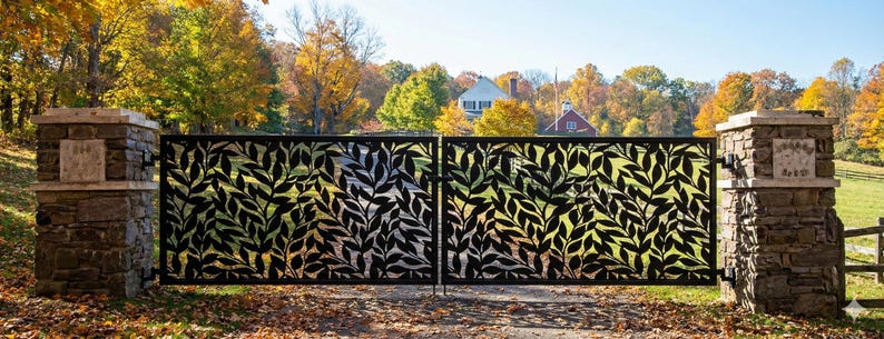 Custom Metal Entry Gate / Artistic Design / Handcrafted & Unique - Etsy