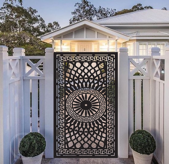 Ornamental Gate Designs With Privacy Screen Privacy Screens And