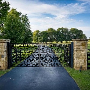 Custom Metal Garden Gate | Decorative Outdoor Entry | Handcrafted Steel ...