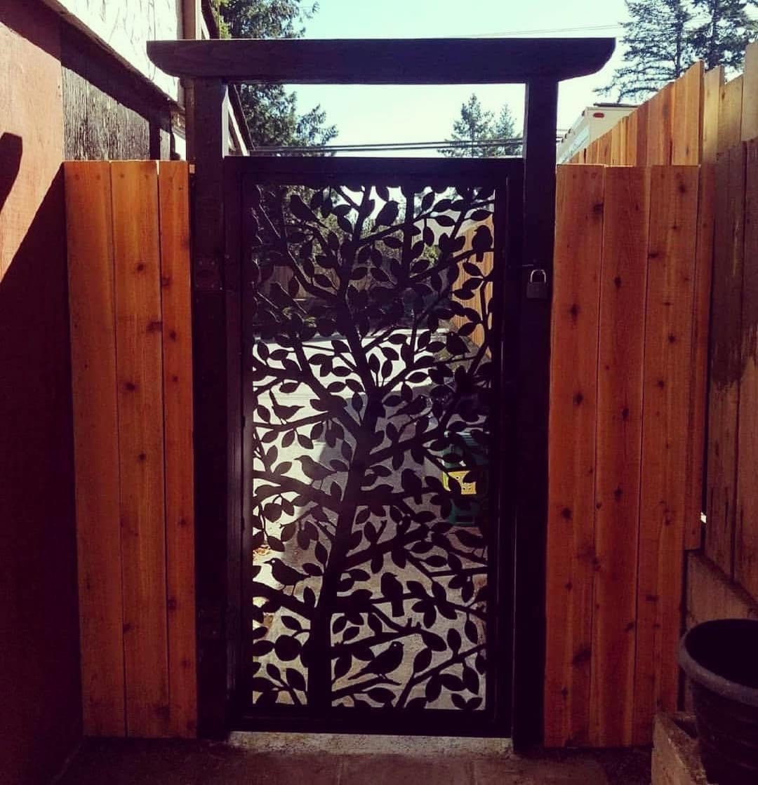 Metal Entry Gate Made With Frame HSS Tubings | Metal Pedestrian Gate - Etsy