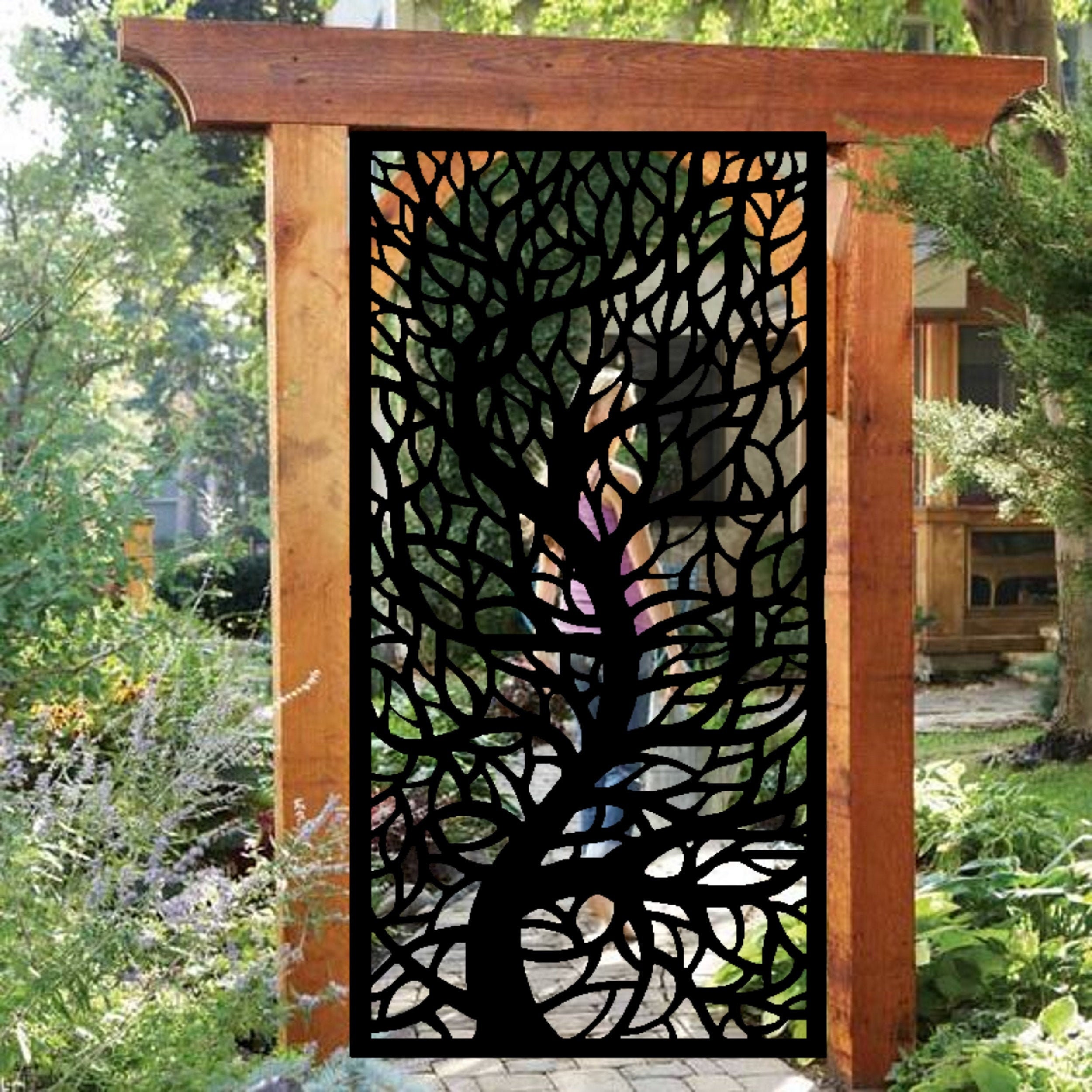 Decorative Laser Cut Privacy Metal Screen Panel Privacy - Etsy
