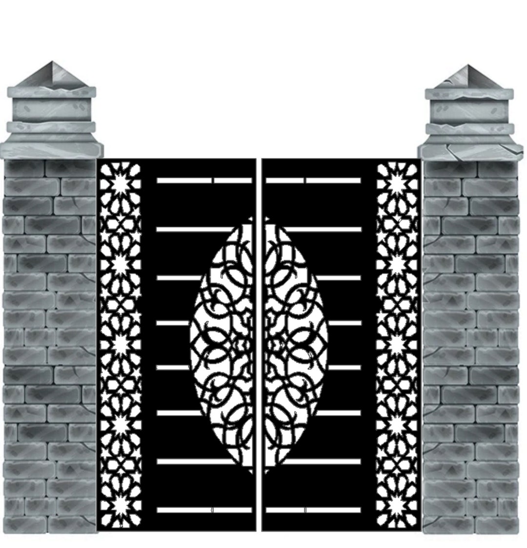 Custom Metal Garden Gate | Elegant Handcrafted Steel Entry Gate ...