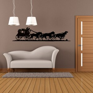 Stagecoach Wall Art, Home Office Decoration, Wildlife Lover Gift, Wall ...