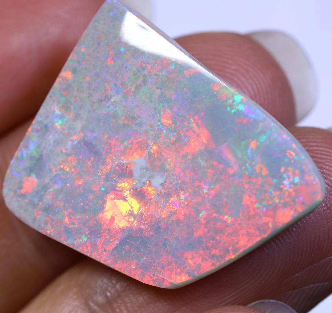 N6 10.83 Carats Dark Solid Opal Lightning Ridge - Etsy