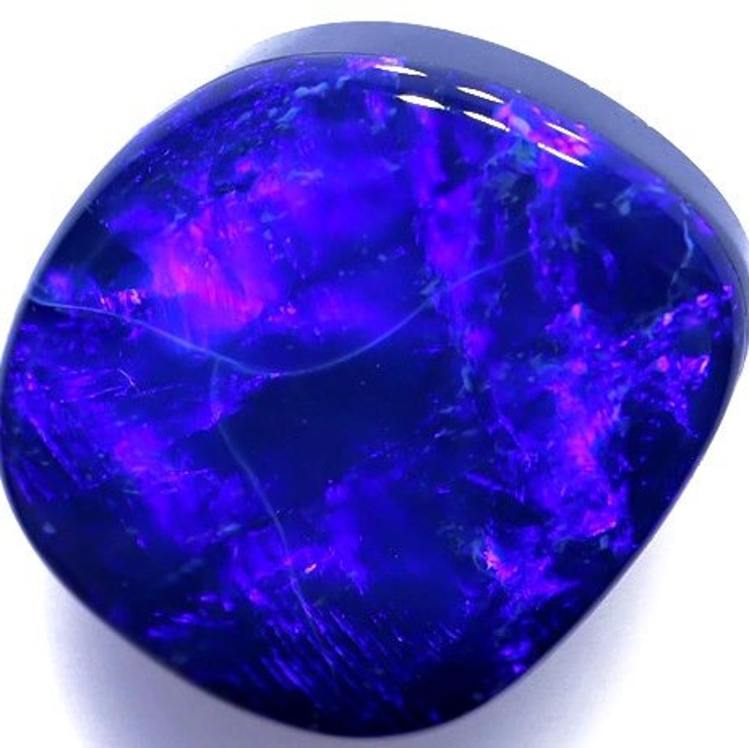 2.80 Carats Lightning Ridge Natural Black Potch Backing Opal Doublet ...