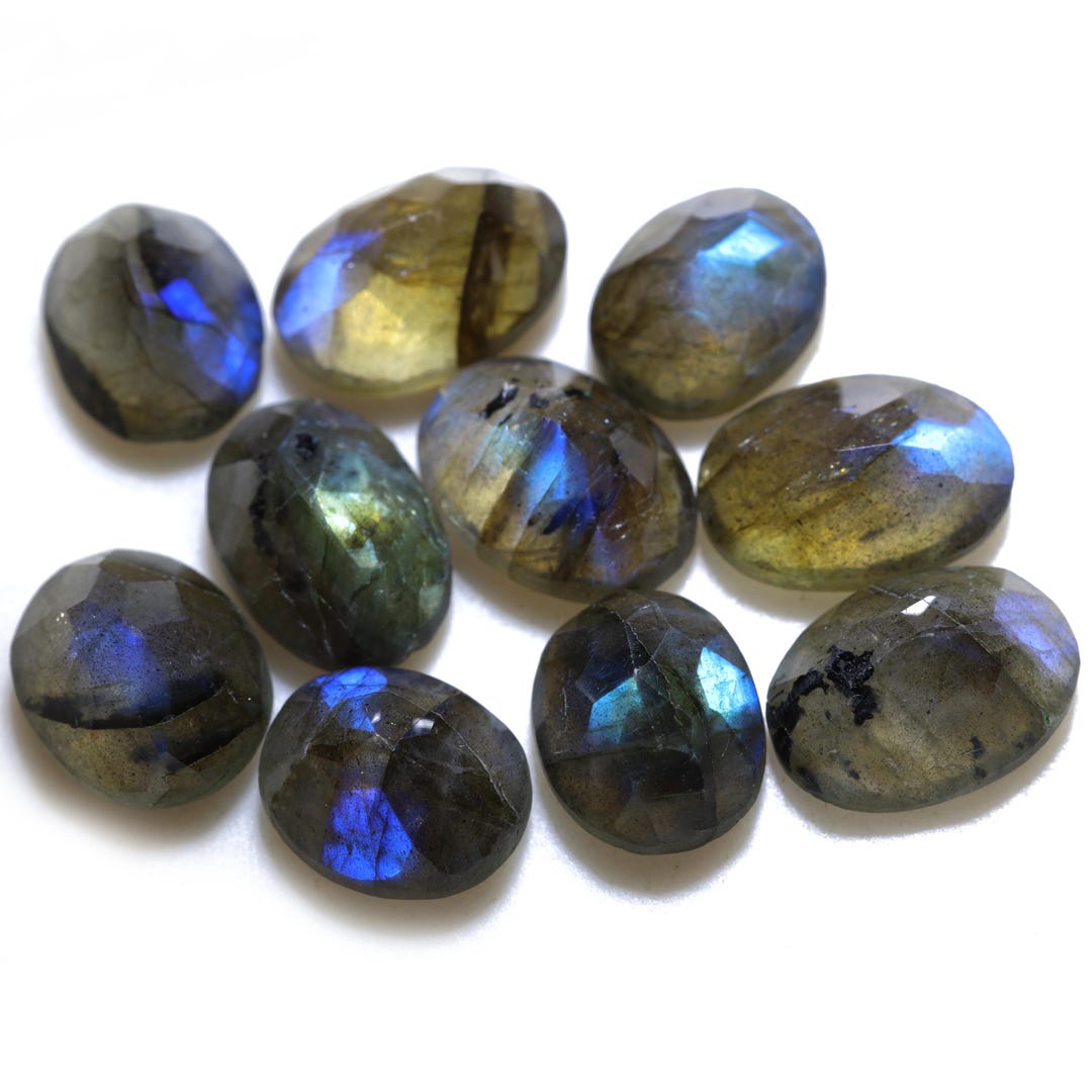 55.40 Carats Labradorite Faceted Gemstone Parcel - Etsy
