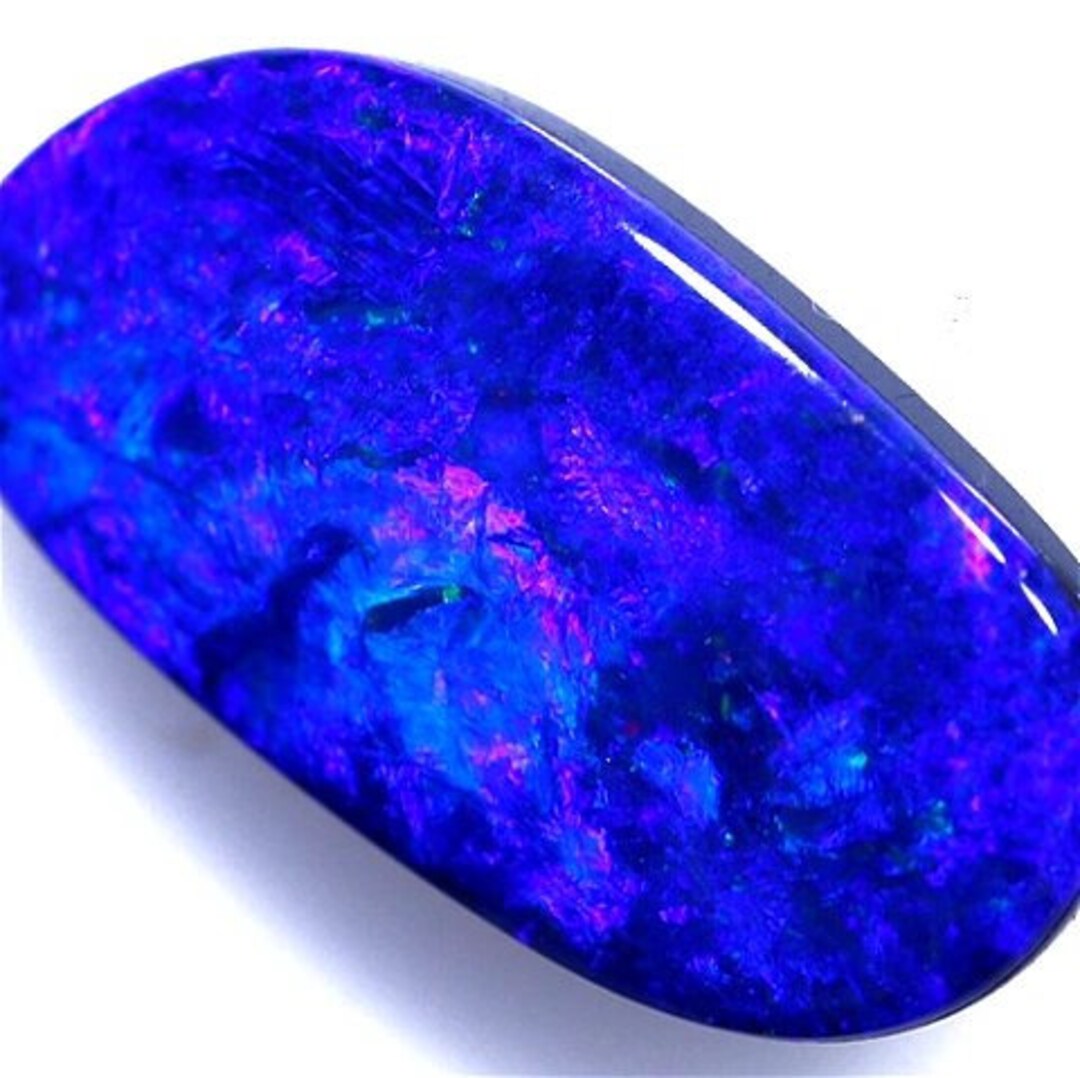 2.40 Carats Lightning Ridge Natural Black Potch Backing Opal Doublet ...