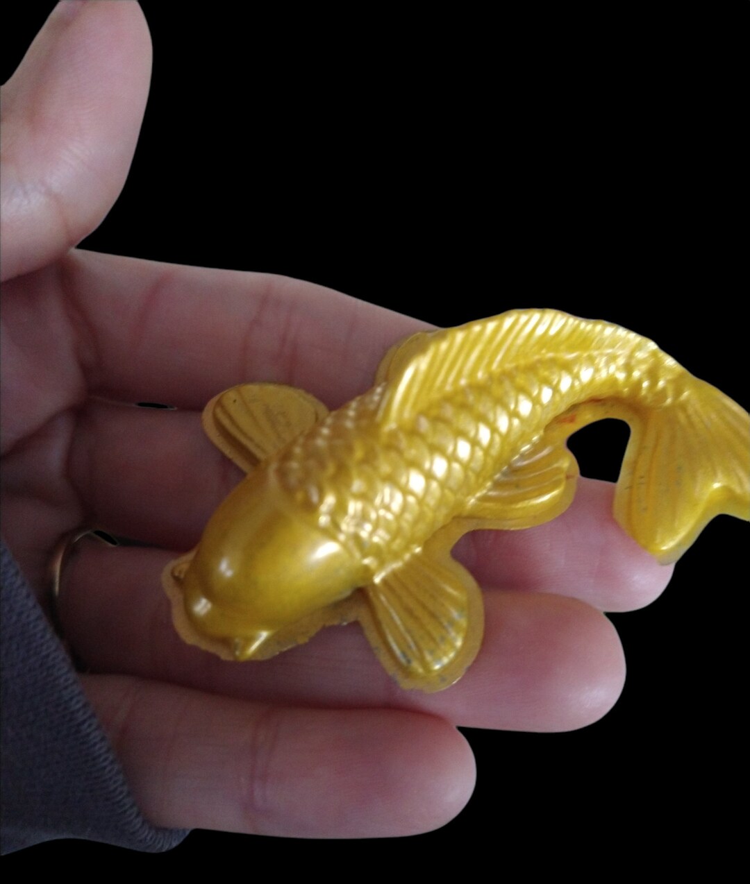 Koi Fish Statue/pretend Play Koi/koi Fish Miniature/aquatic Koi Fish ...