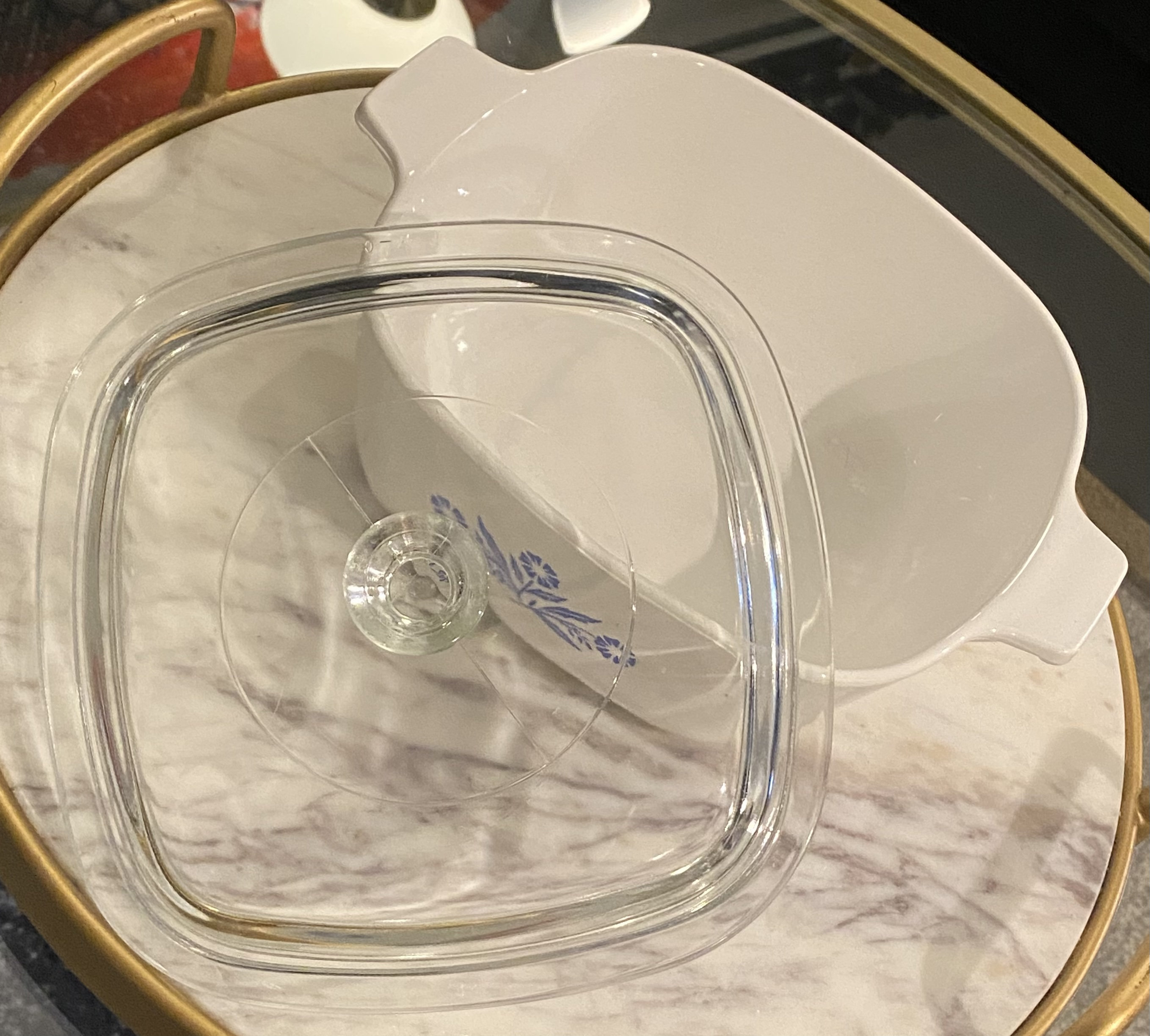 Collectible Vintage Corning Ware - 1 1/2 Quart Covered Square Casserole ...