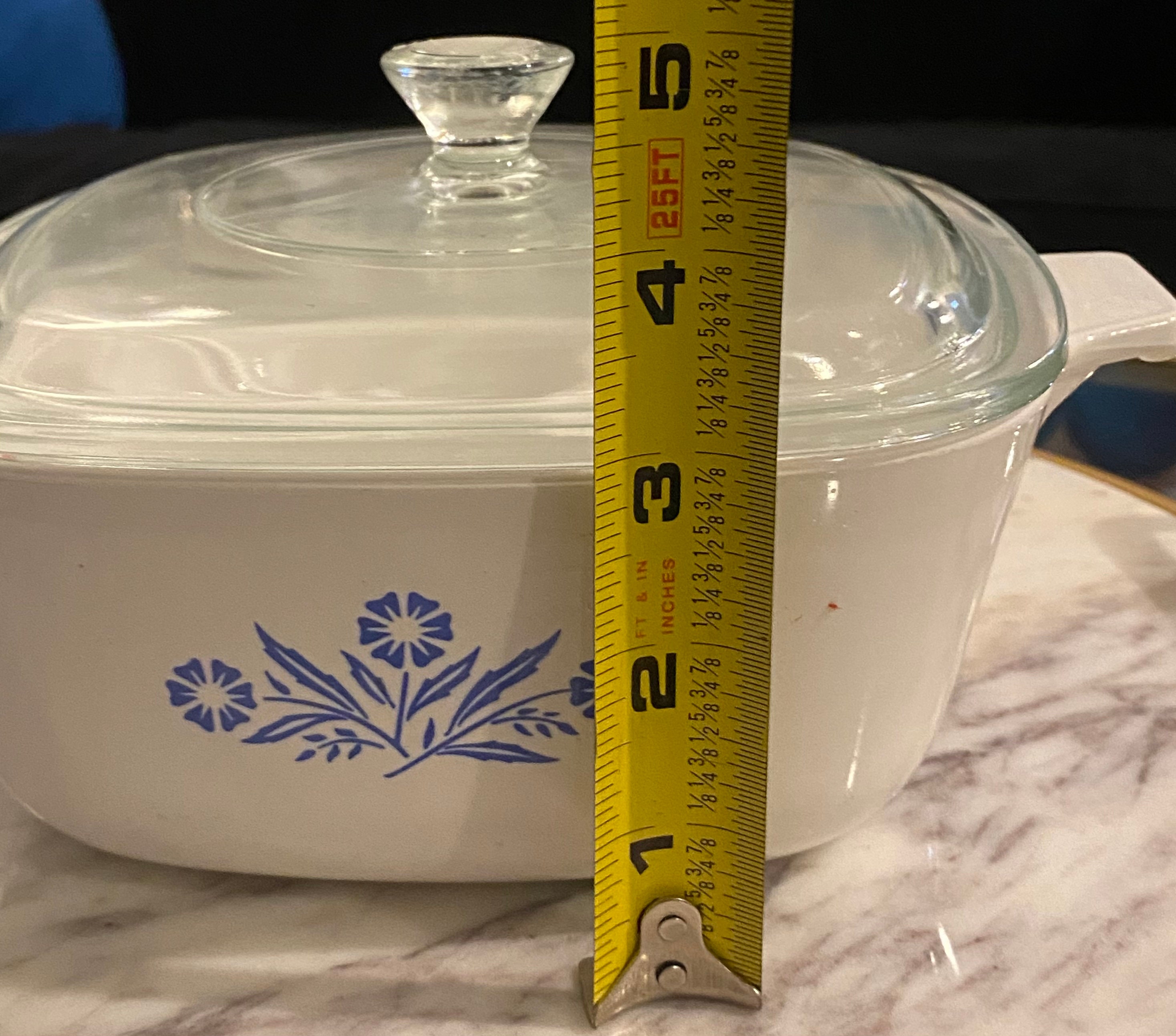 Collectible Vintage Corning Ware - 1 1/2 Quart Covered Square Casserole ...