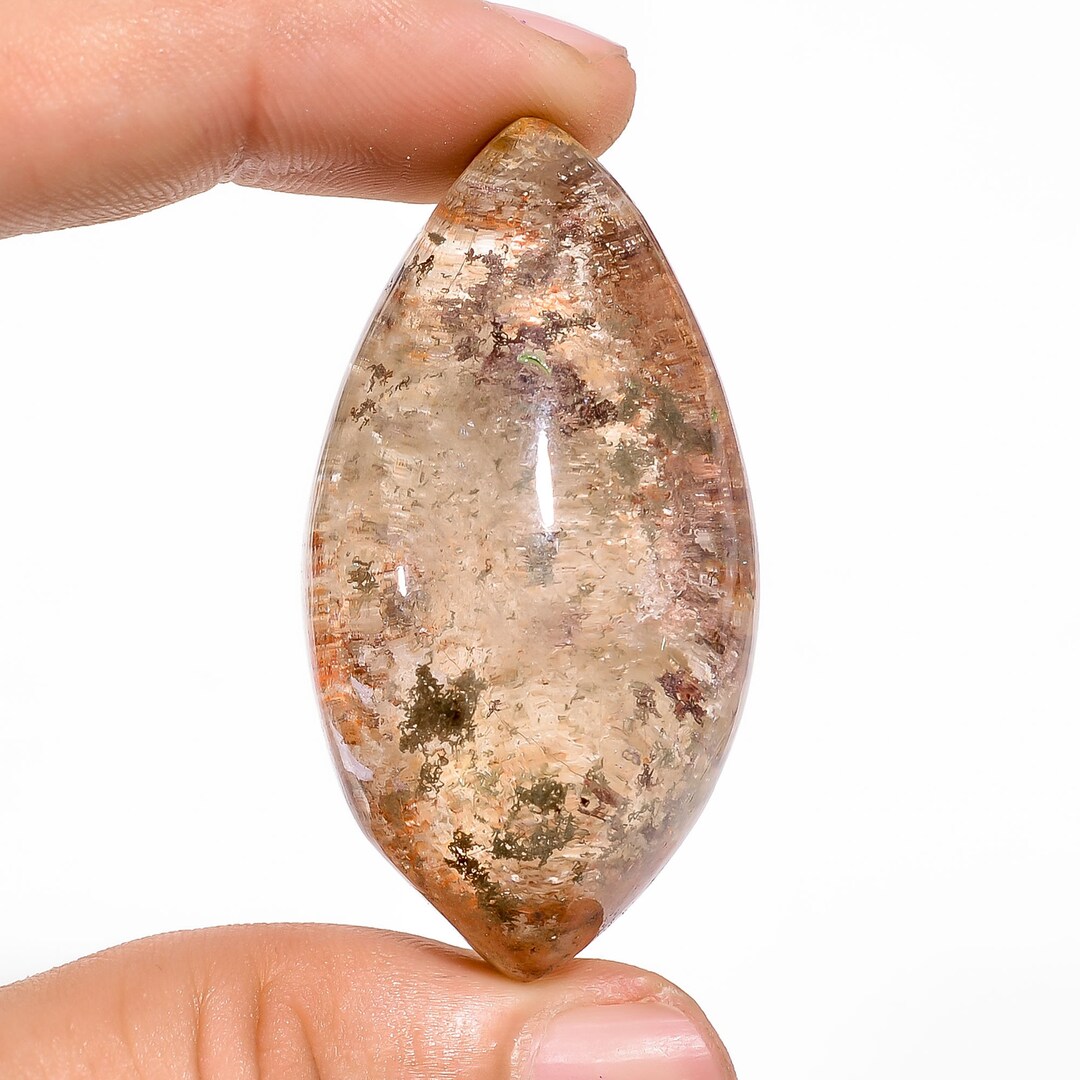 Rare Lodolite Garden Quartz Sphere Cabochon Gemstone Lodolite Quartz ...