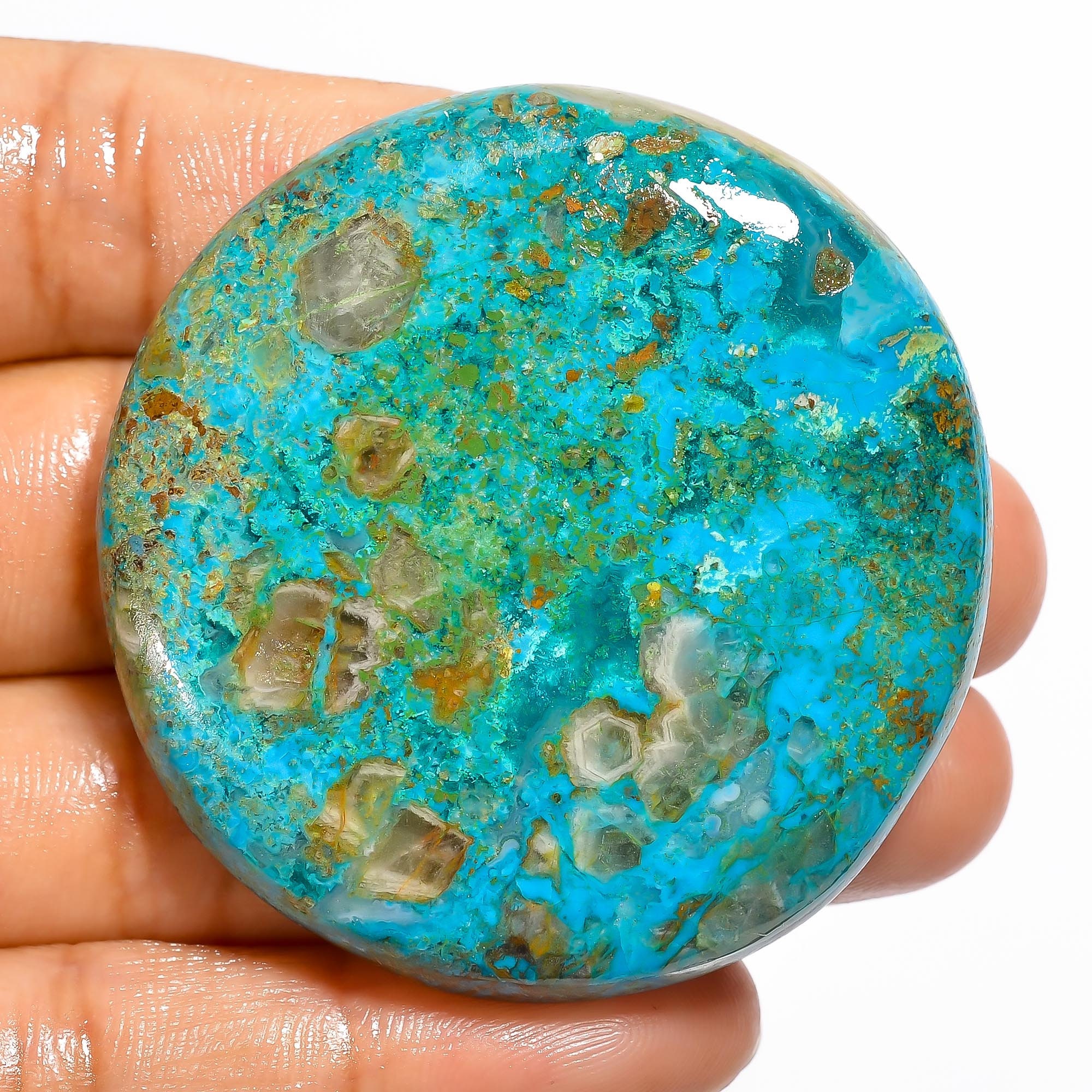 Natural Chrysocolla Gemstone/Chrysocolla Cabochon Loose | Etsy