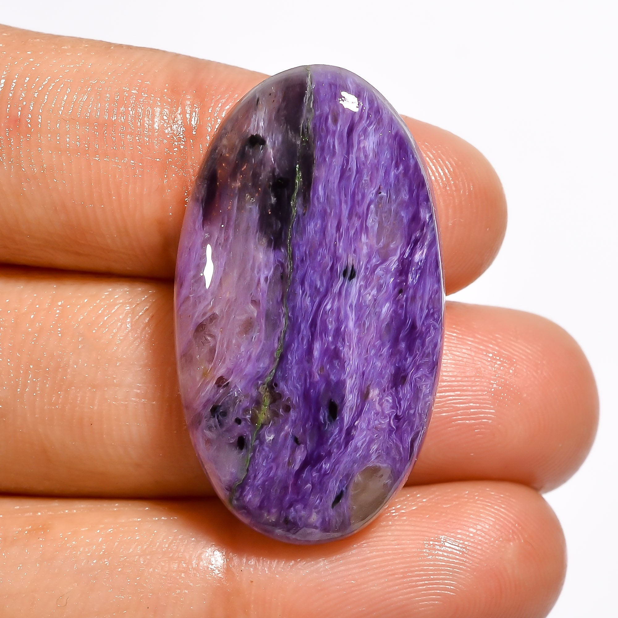 100% Natural Charoite Gemstone/Healing Charoite Stone/Cabochon | Etsy