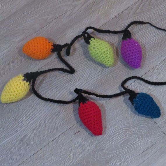Christmas Lights Crochet Lights Christmas Decor Bulbs - Etsy