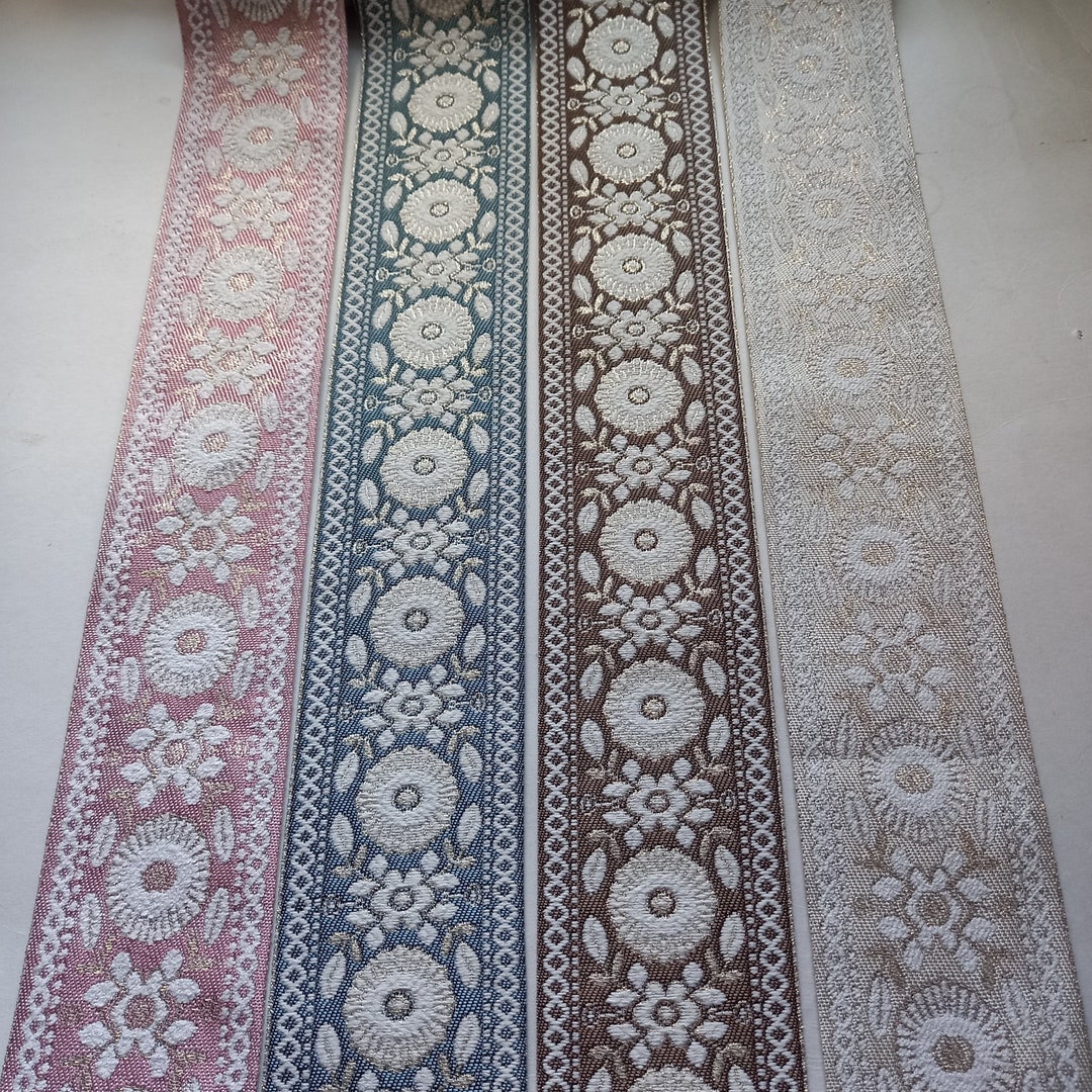 Curtain Trim Tape Floral for Drapery, Fabric Upholstery Edging Trimming ...