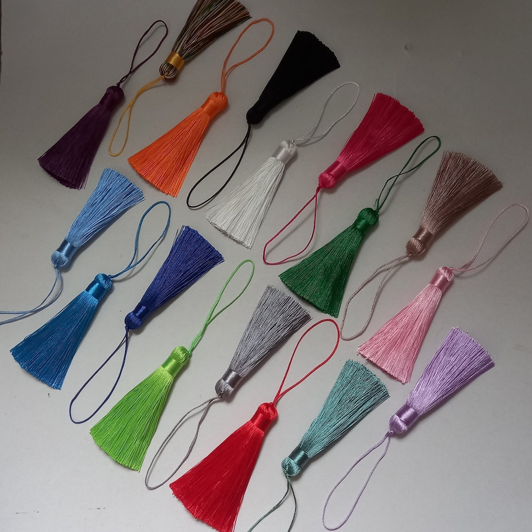 Tassel for Keychain, Silk Tassel for Bookmark, Dresser, Key Tassel ...