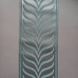 Green Curtain Fabric Tape Trim for Drapery, Upholstery Designer Edging ...
