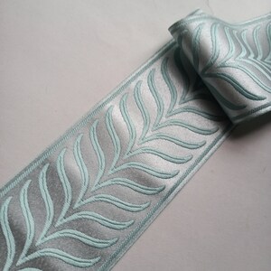 Green Curtain Fabric Tape Trim for Drapery, Upholstery Designer Edging ...
