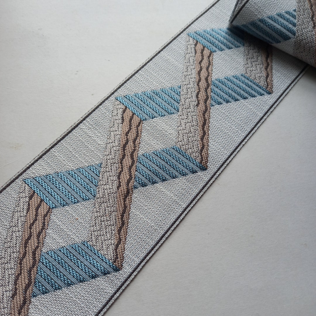 Curtain Trim Tape Blue for Drapery Drape by the Yard, Decorative ...