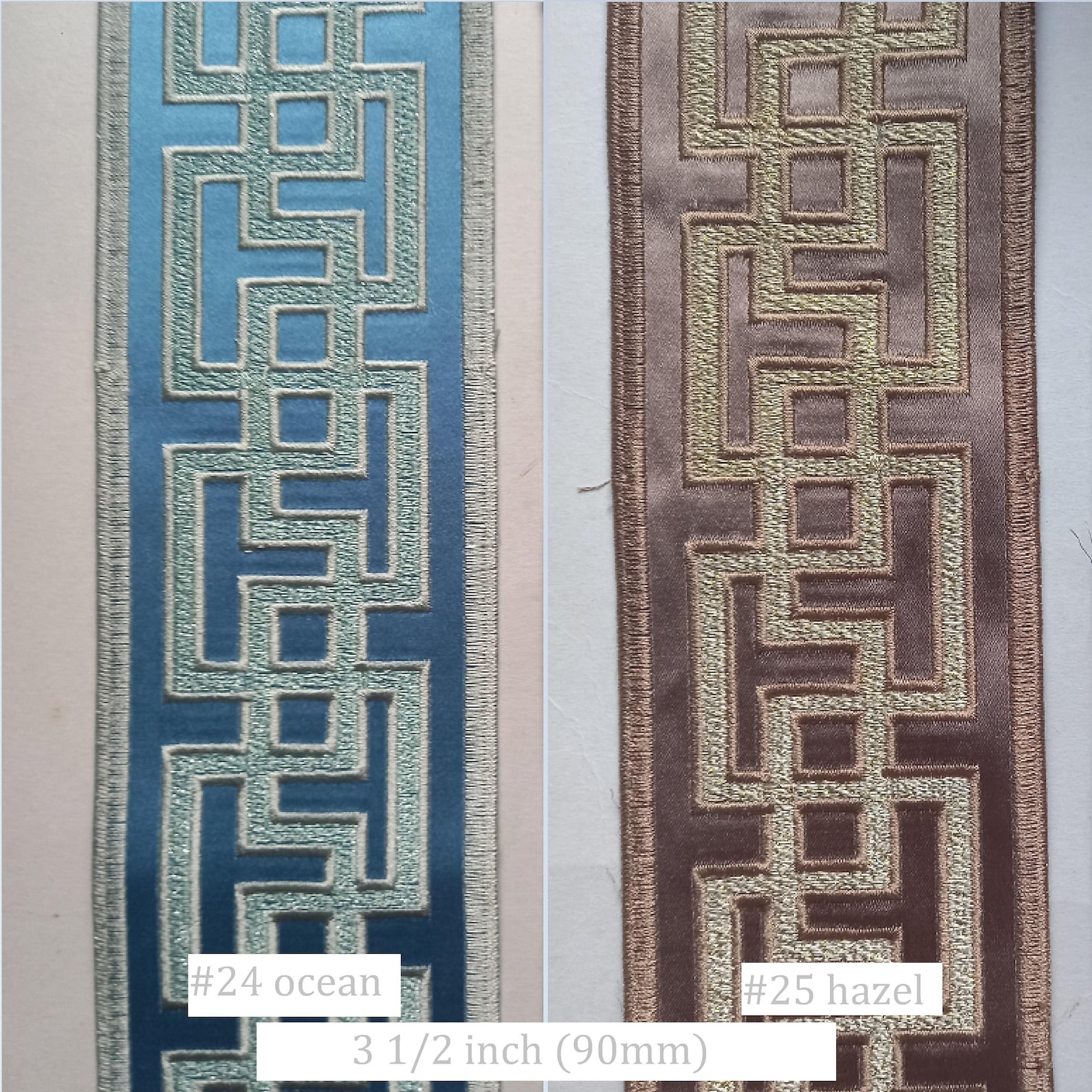 Drapery Trim Regency for Curtain, Upholstery Trimming by the Yard ...
