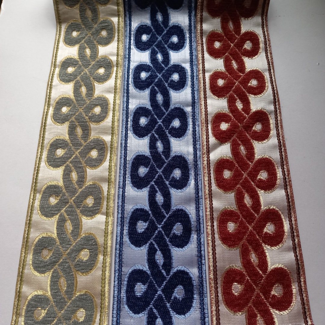 Curtain Drapery Trim Celtic Knot, Fabric Trimming Ribbon for Border by ...