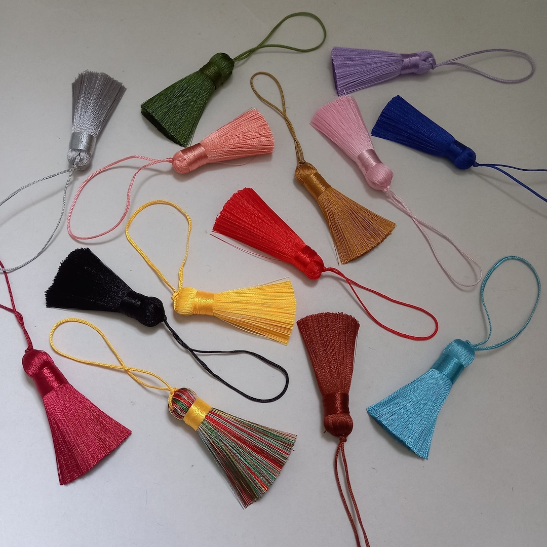 Small Silk Tassels in Bulk, 2 Inch, Craft Supply - Etsy