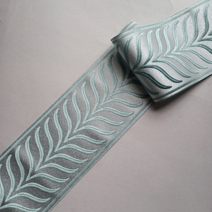 Green Curtain Fabric Tape Trim for Drapery, Upholstery Designer Edging ...