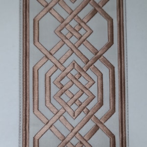 Curtain Trim for Drapery, Geometric Fabric Trimming Ribbon Tape for ...