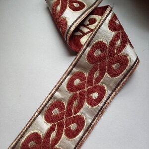 Curtain Drapery Trim Red Celtic Knot, Fabric Trimming Ribbon for Border ...