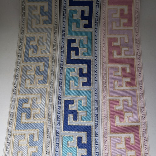 Designer Trim by the Yard Greek Key Athena Geometric Jacquard - Etsy