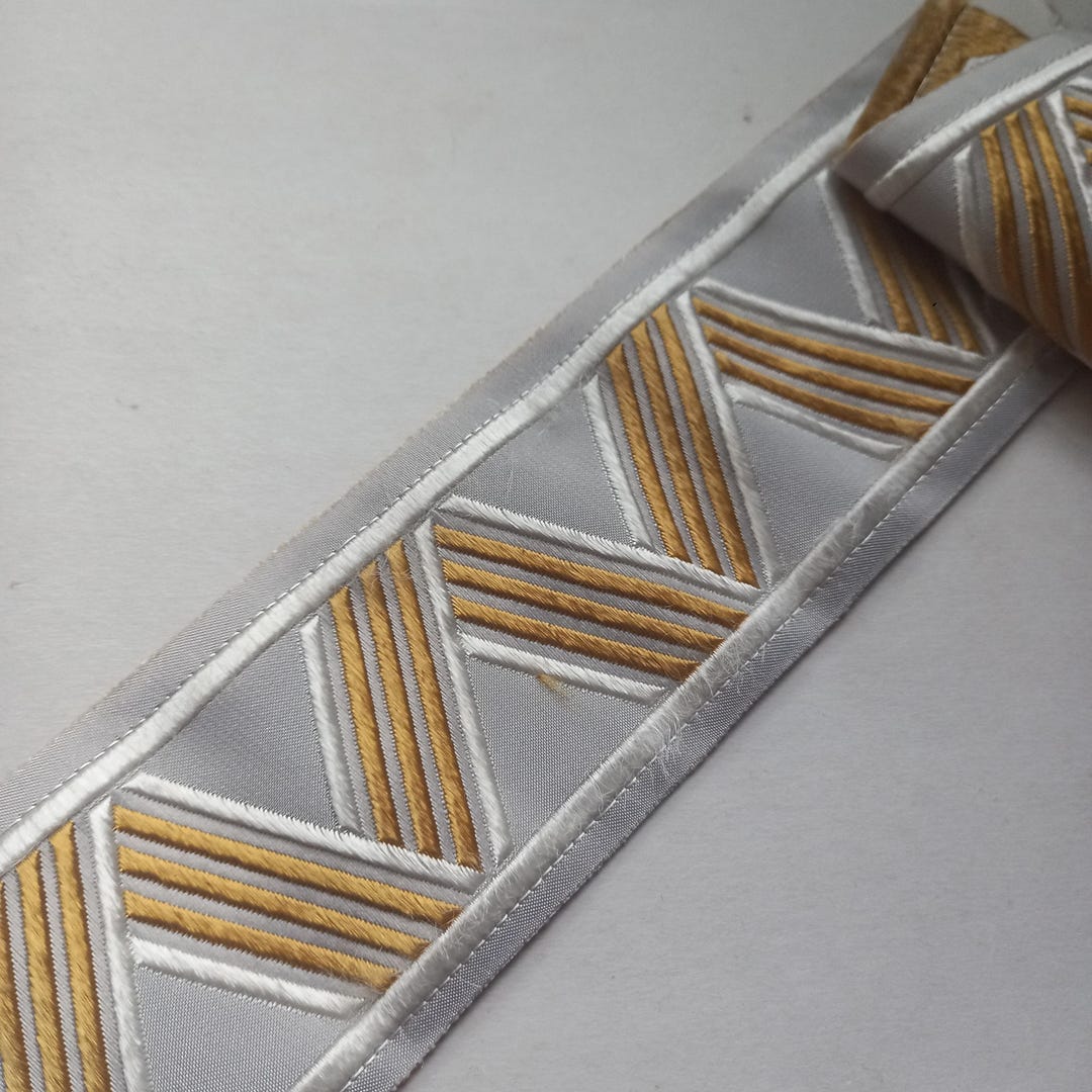 Gold Fabric Trim for Curtains Drapery by the Yard, Upholstery Edging ...
