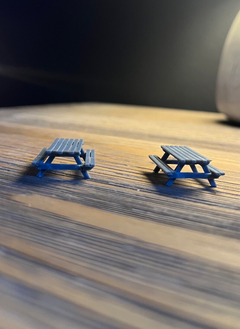 HO Scale 1:87 PICNIC TABLE (2pk) - Etsy