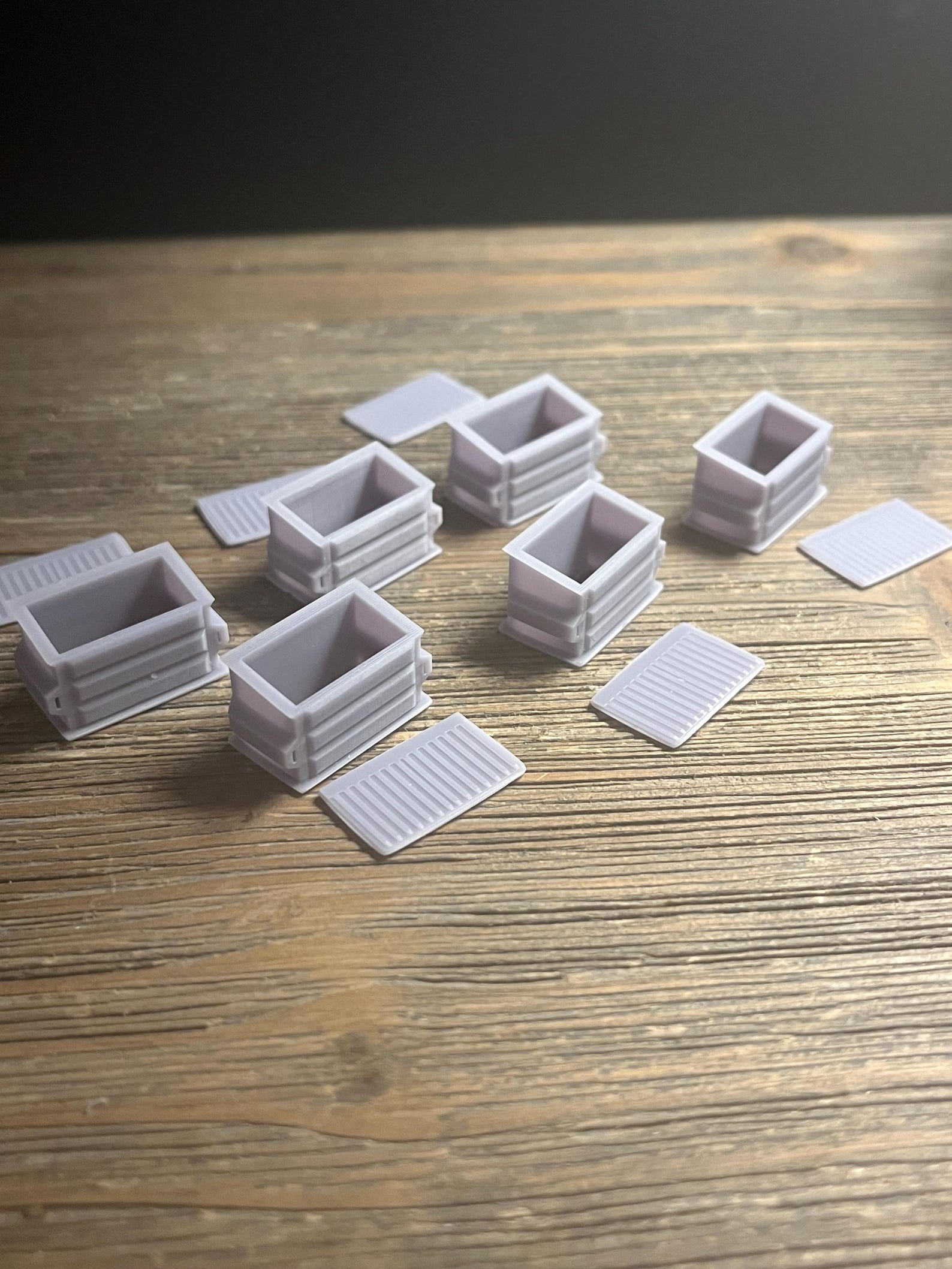 HO Scale 1:87 Dumpster With Removable Lid (6pk) - Etsy