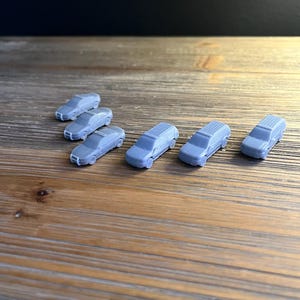 N Scale 1:160 Police Vehicle Variety Squad Cars (6pk) Resin 3D Printed ...