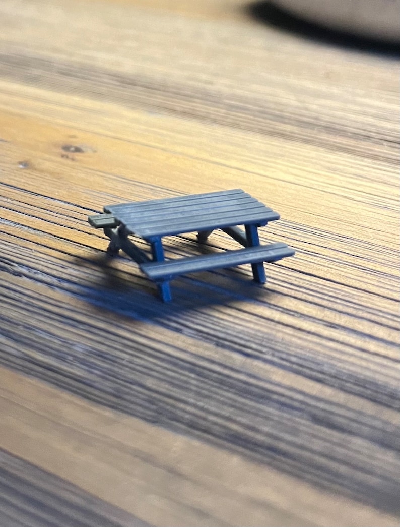 HO Scale 1:87 PICNIC TABLE (2pk) - Etsy